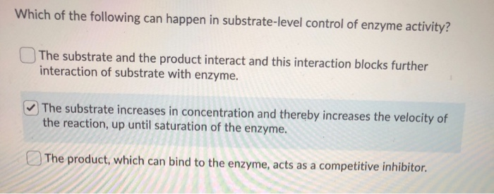 Solved Which of the following can happen in substrate-level | Chegg.com