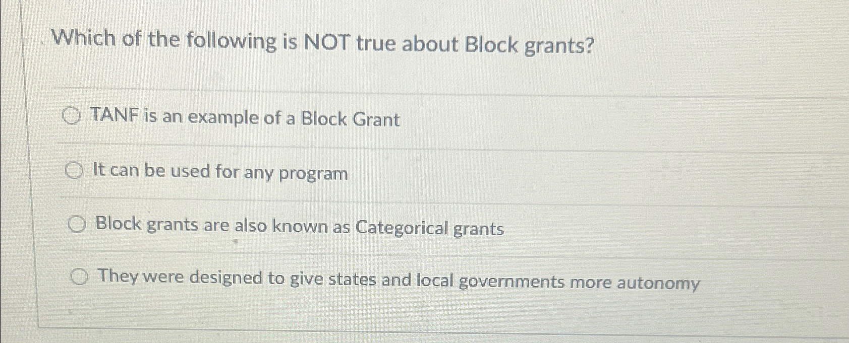 Solved Which of the following is NOT true about Block | Chegg.com