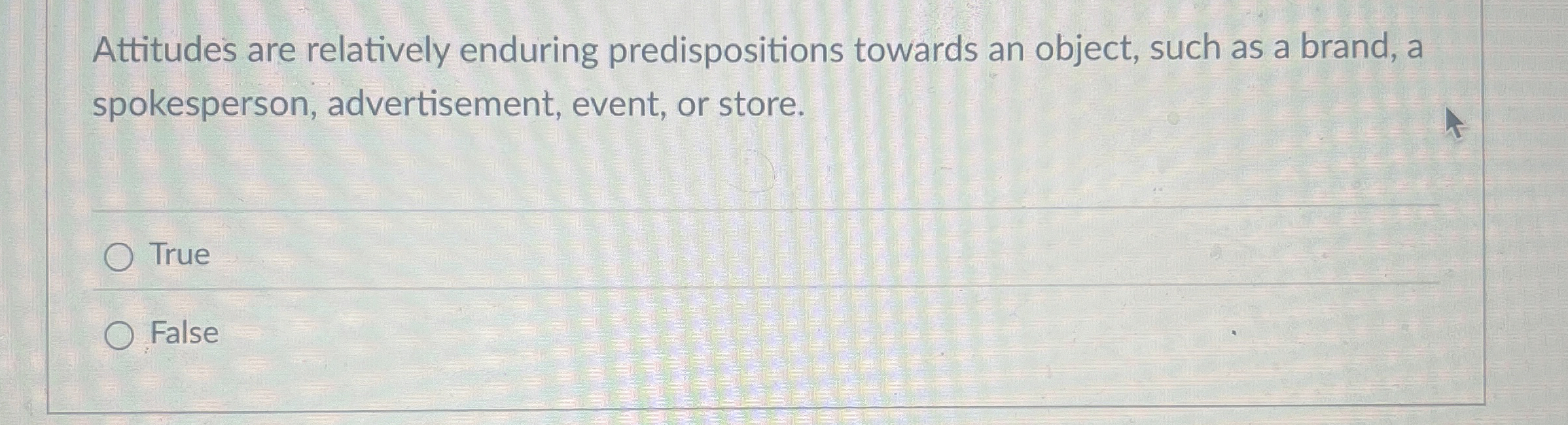 Solved Attitudes are relatively enduring predispositions | Chegg.com