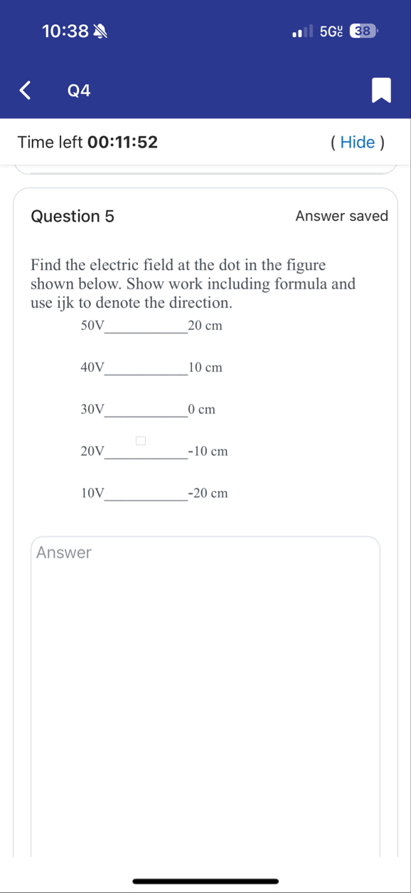 nd the electric field at the dot in the figure shown | Chegg.com