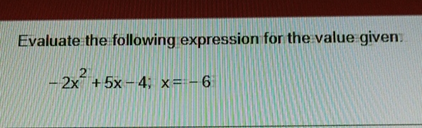 Solved Evaluate the following expression for the value | Chegg.com
