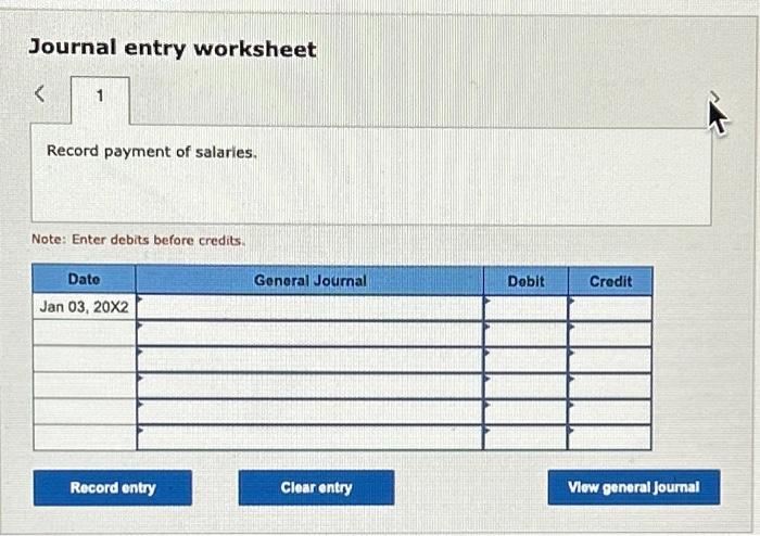 1 Record an adjustment entry for beginning inventory. | Chegg.com