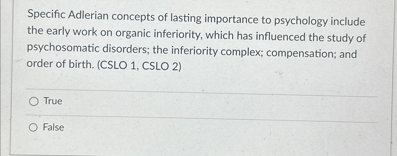 Solved Specific Adlerian concepts of lasting importance to | Chegg.com