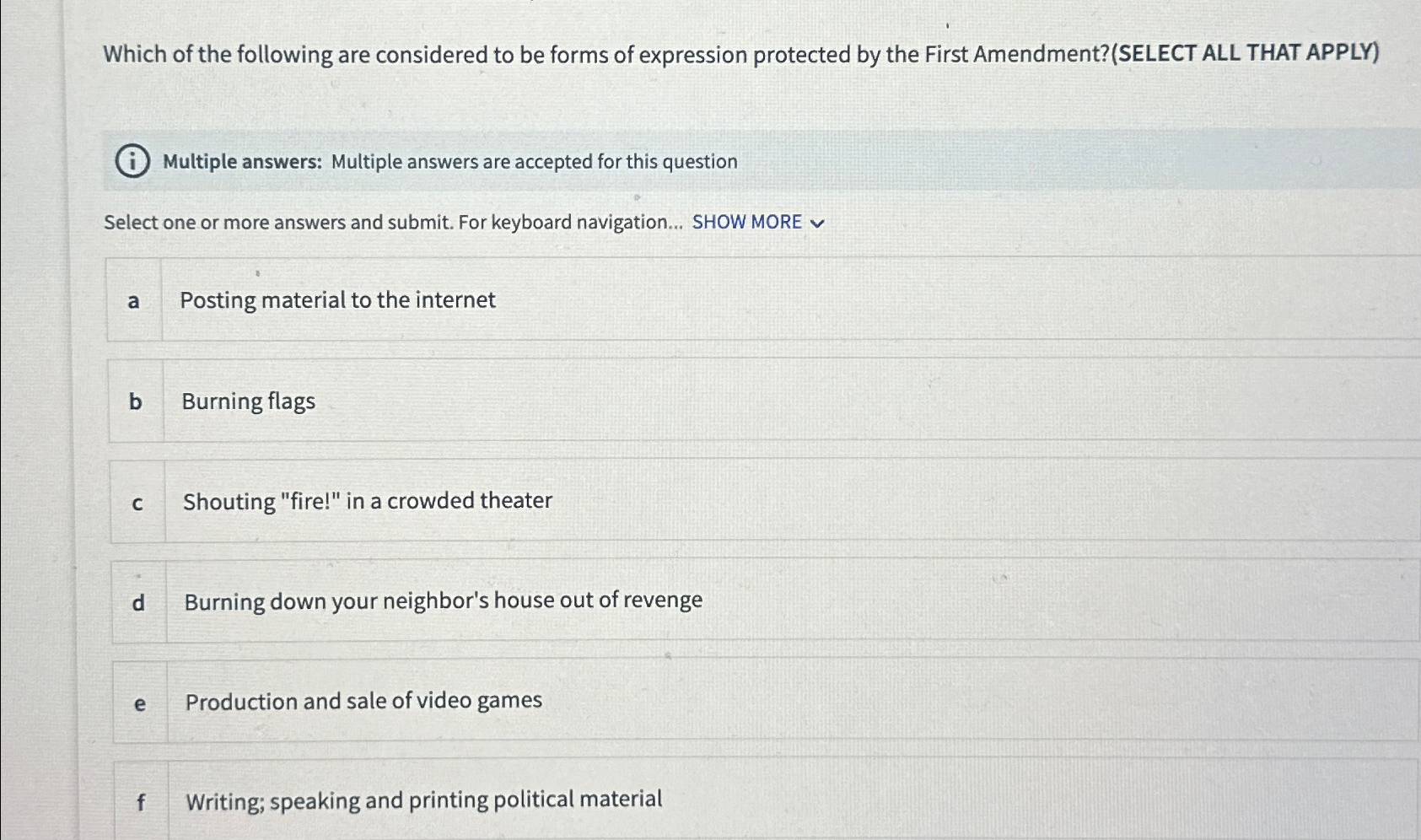 Solved Which of the following are considered to be forms of | Chegg.com