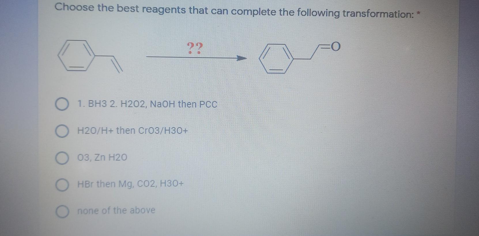 Solved What are the reactants needed to synthesize the | Chegg.com