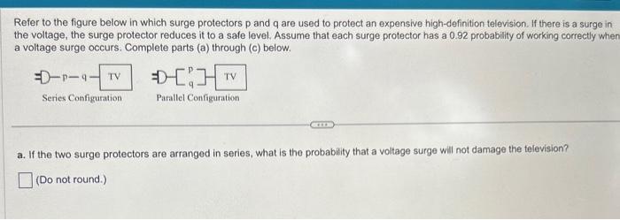 Solved Refer to the figure below in which surge protectors p | Chegg.com