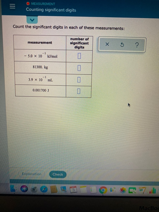 Solved III O MEASUREMENT Counting significant digits Count | Chegg.com