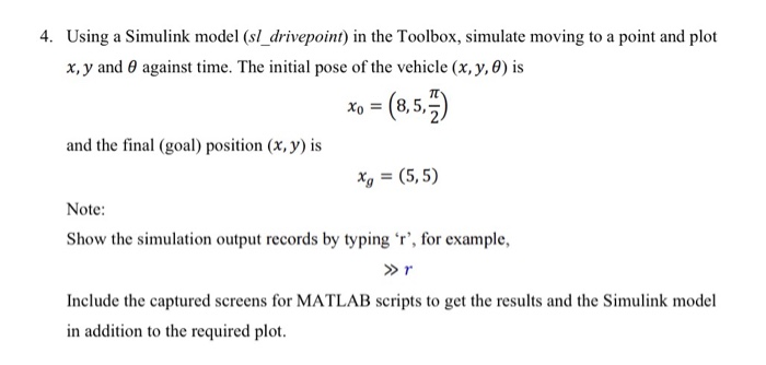 4. Using a Simulink model (sl_drivepoint) in the | Chegg.com
