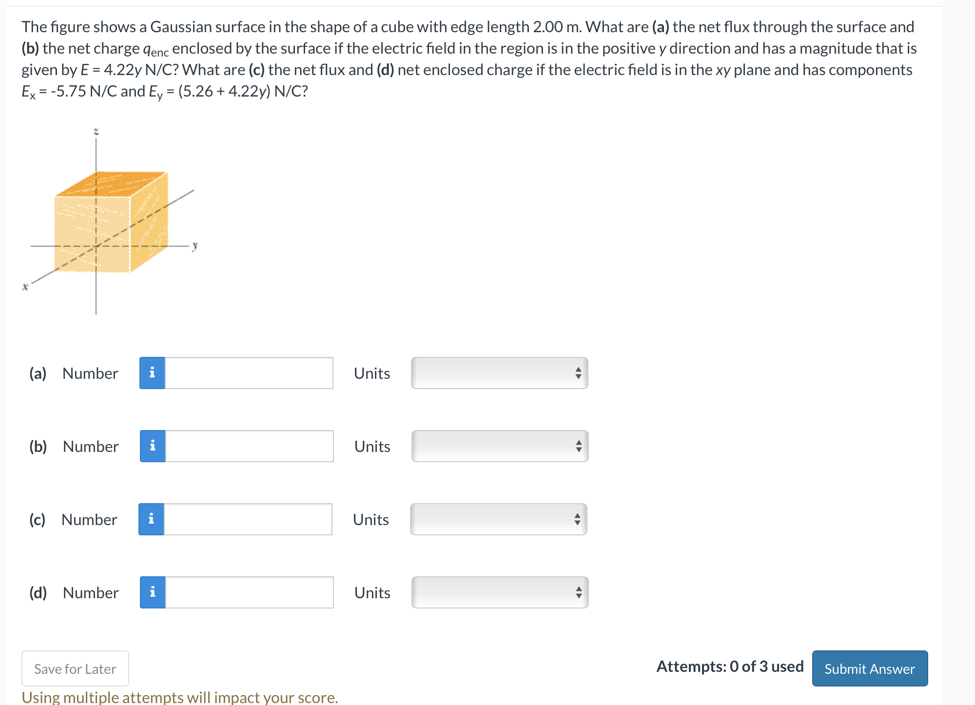 Solved The figure shows a Gaussian surface in the shape of a | Chegg.com