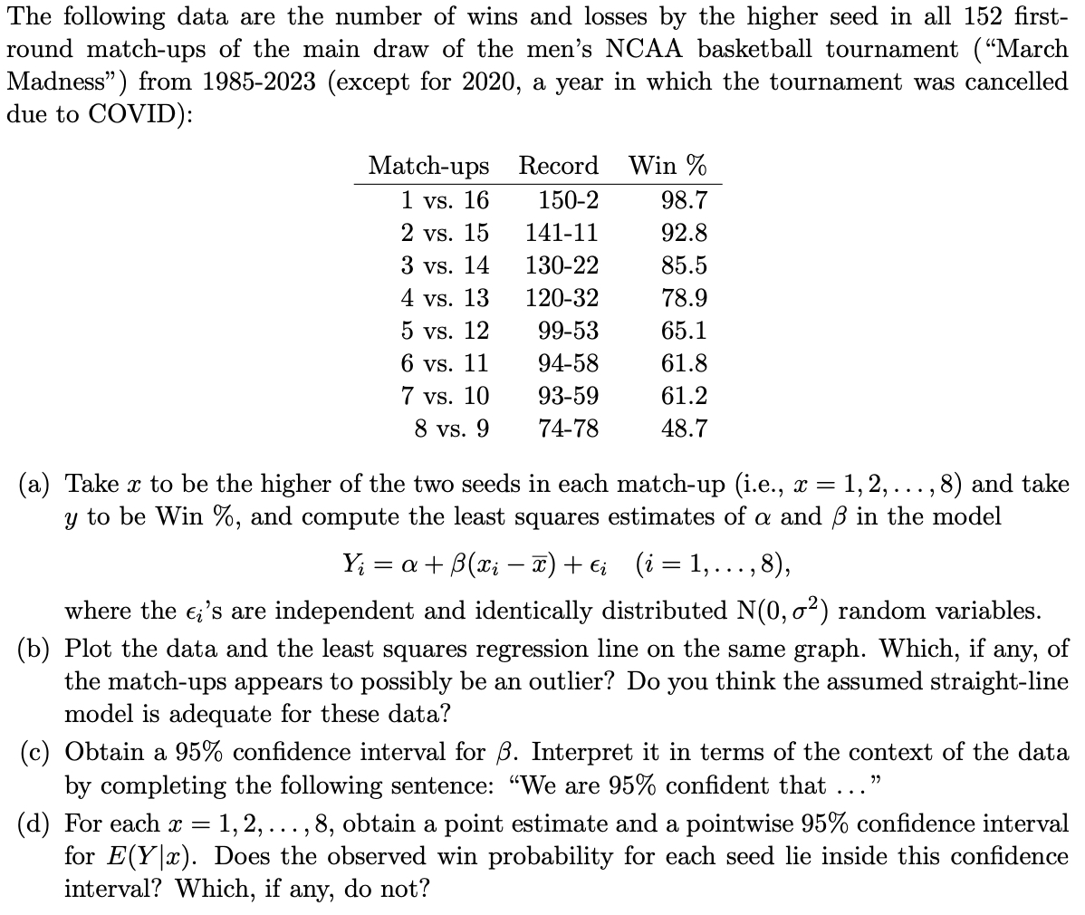 Solved Please do b, ﻿c, ﻿d. ﻿Draw the plot for b, ﻿calculate | Chegg.com