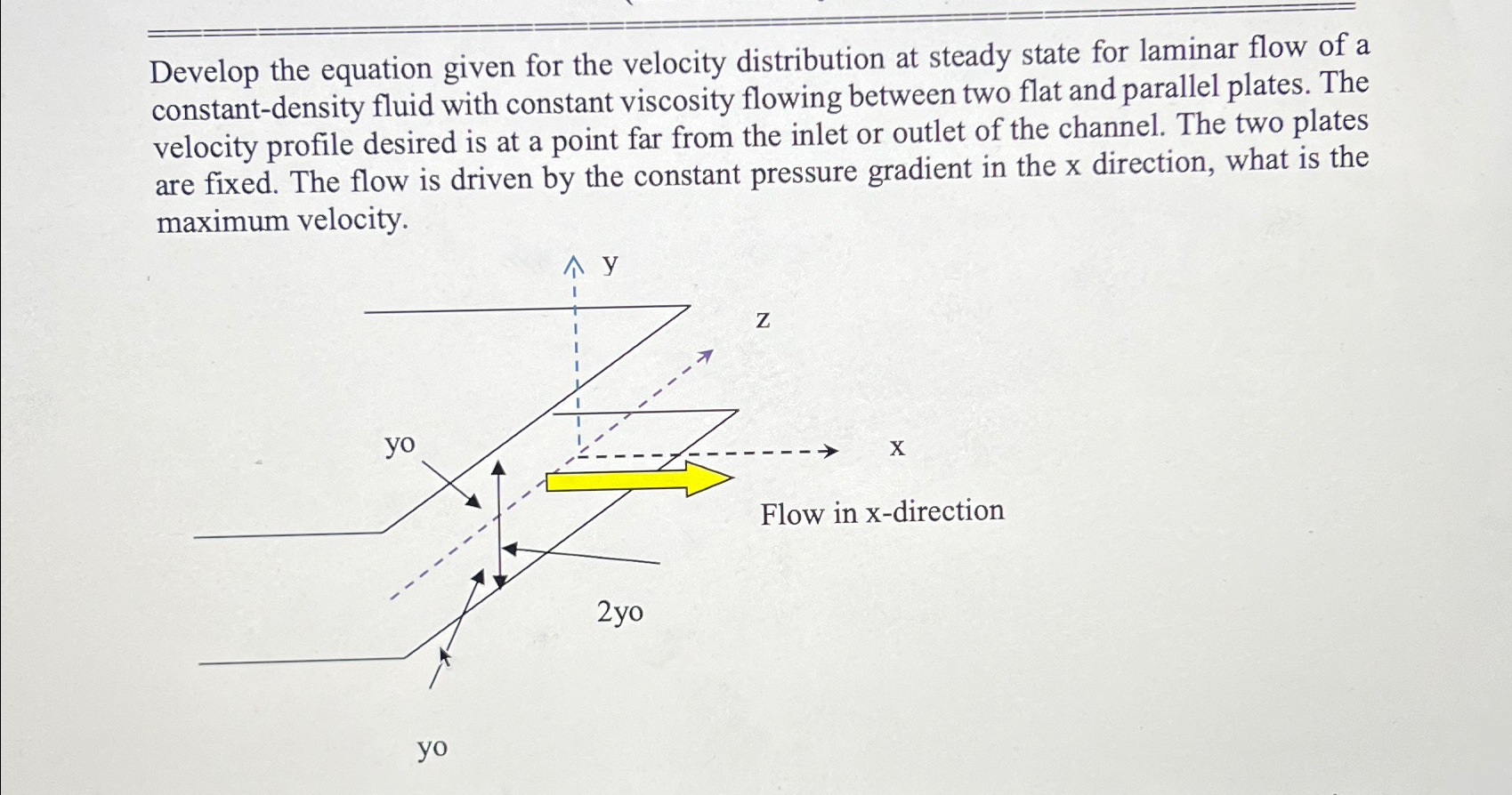 Solved Develop the equation given for the velocity | Chegg.com