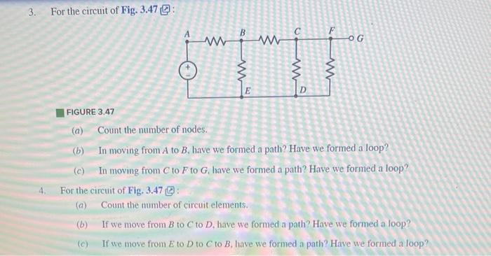 Solved Referring to the circuit depicted in Fig. 3.45, count | Chegg.com