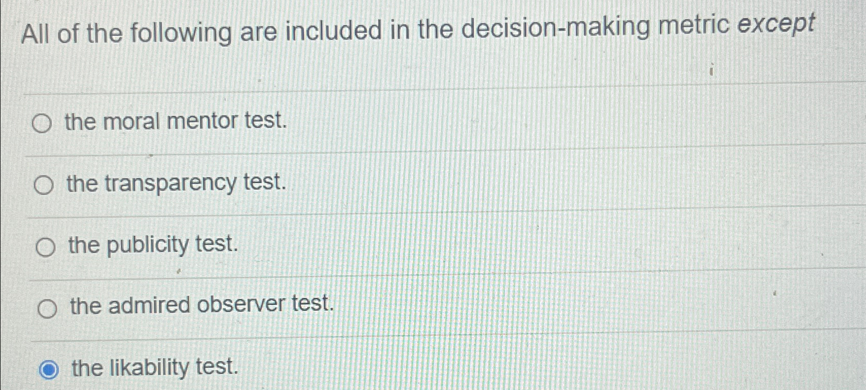Solved All of the following are included in the | Chegg.com