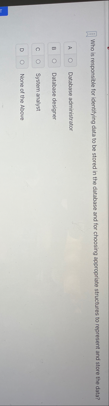 Solved Which of the following files keeps the records | Chegg.com