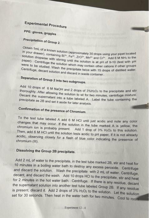 Solved Pre-laboratory Exercise: 1. On a separate sheet of | Chegg.com