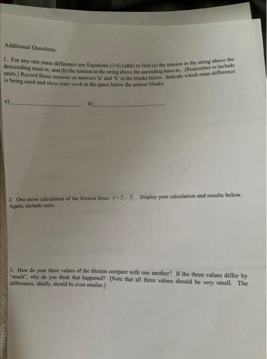 Procedure B Note: Transcribe the data from Part A | Chegg.com