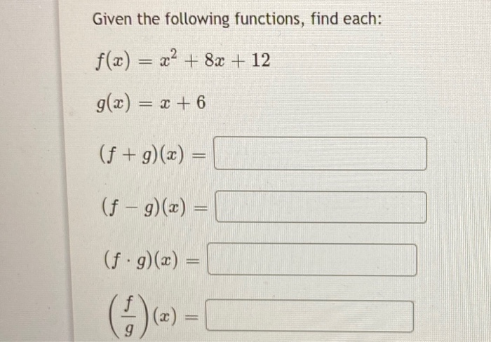 Solved Given that f(x) = x2 – 14x and g(x) = x + 4, find (a) | Chegg.com