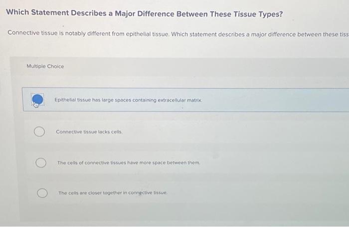 Solved Which Statement Describes a Major Difference Between | Chegg.com