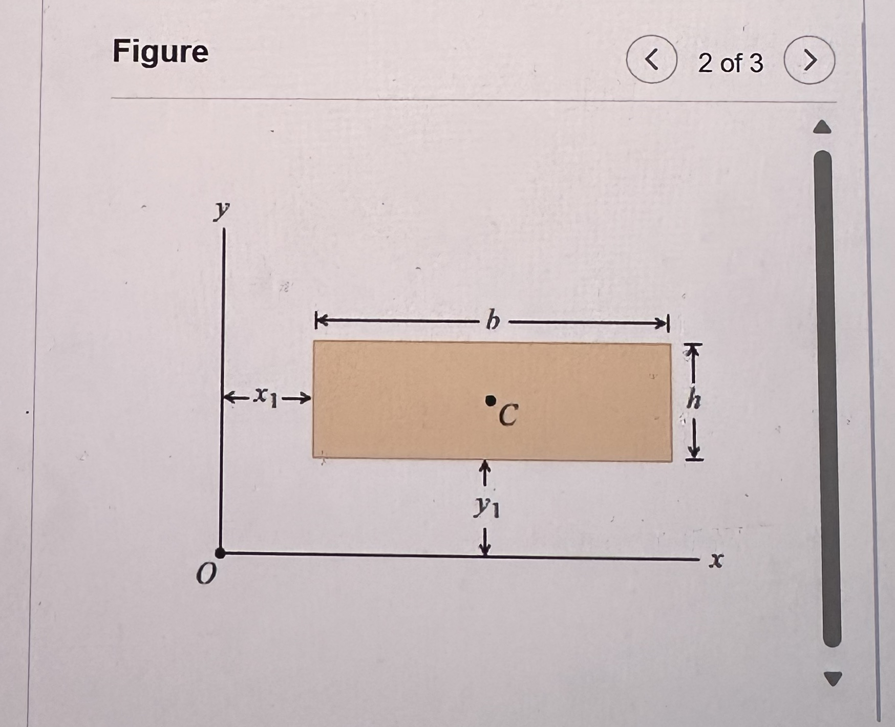 Part BAs shown, a rectangle has a base of b=7.20ft | Chegg.com