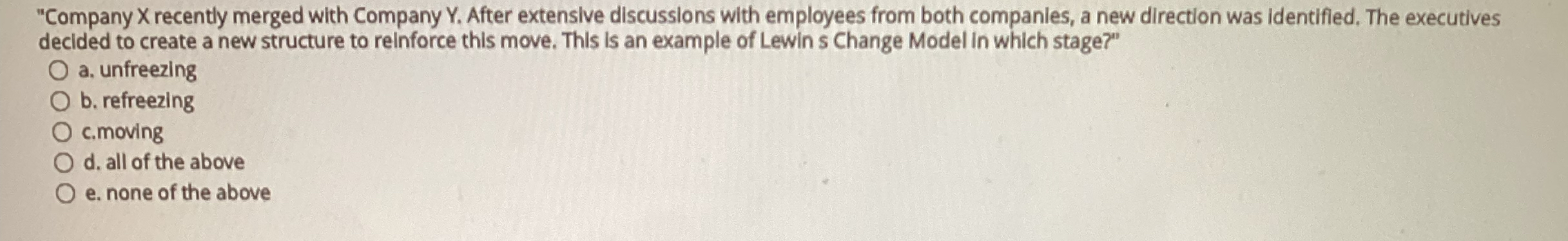 Solved "Company X recently merged with Company Y. ﻿After | Chegg.com