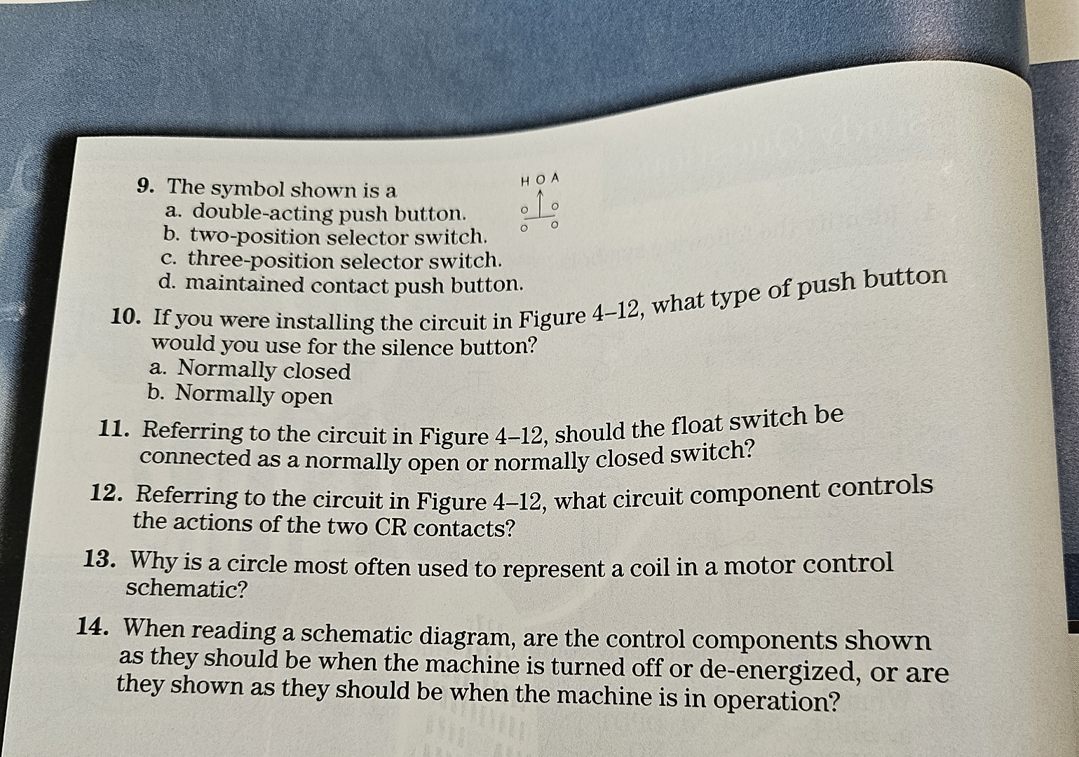 Solved The symbol shown is aa. ﻿double-acting push button.b. | Chegg.com