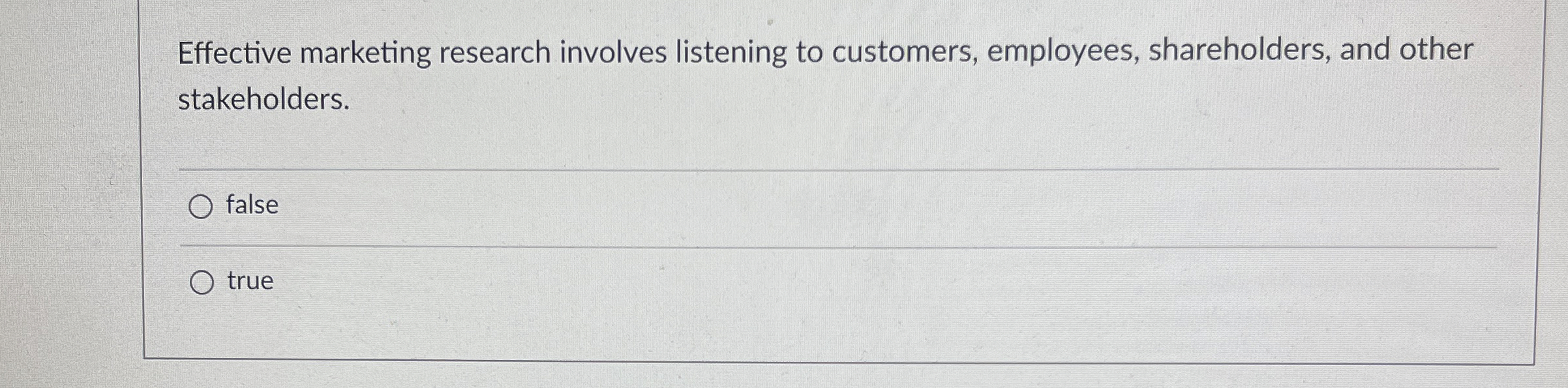 Solved Effective marketing research involves listening to | Chegg.com
