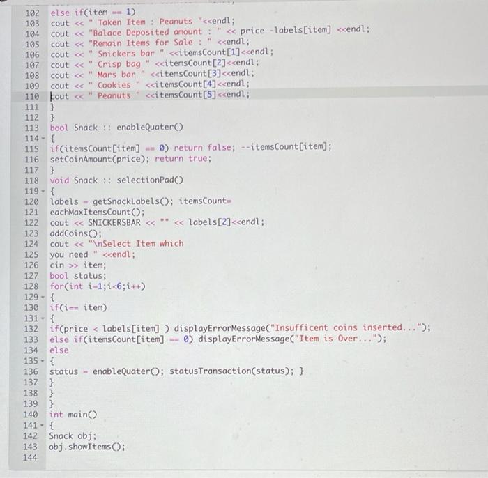 Solved un 1 #include 2 3 enum stypes 4. { S SNICKERSBAR -1, | Chegg.com