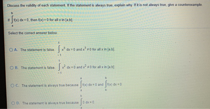 Solved Discuss the validity of each statement. If the | Chegg.com