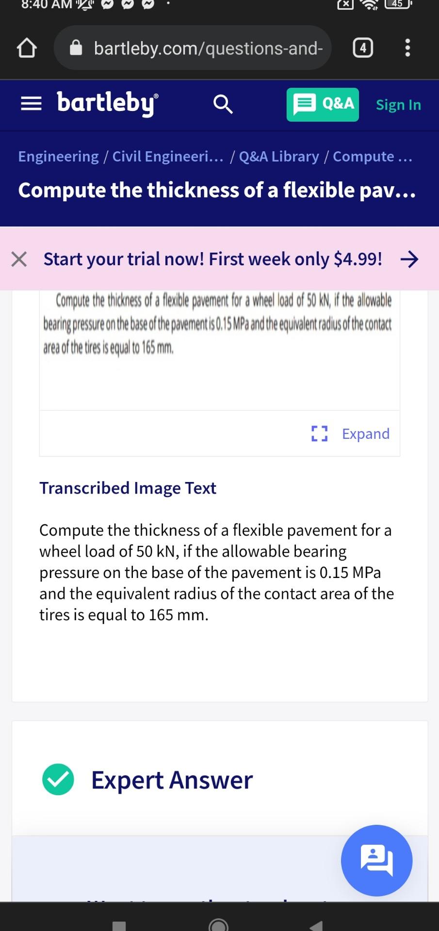 Solved 8:40 AM" a bartleby.com/questions-and- 4 : = bartleby | Chegg.com