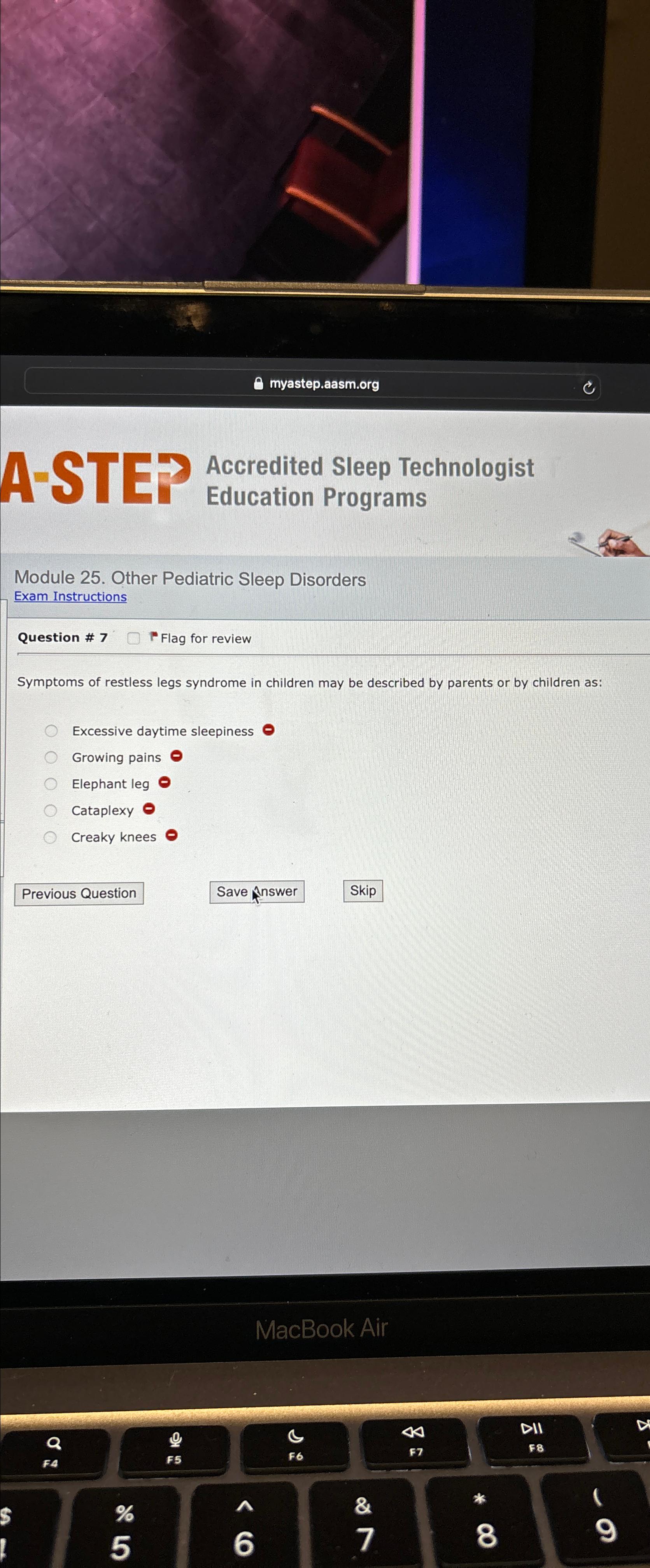 Solved myastep.aasm.orgA-STEPAccredited Sleep Technologist | Chegg.com