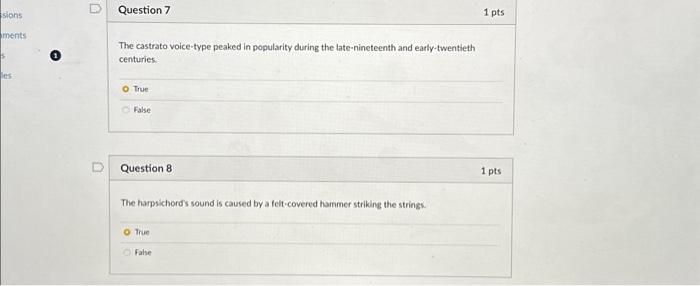 The castrato voice-type peaked in popularity during | Chegg.com