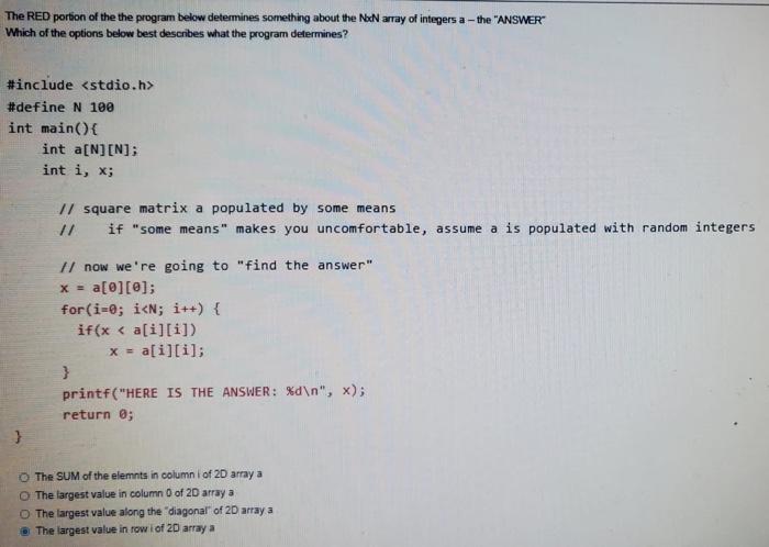 Solved Copy of Consider this declaration of a 3x5 2D array | Chegg.com