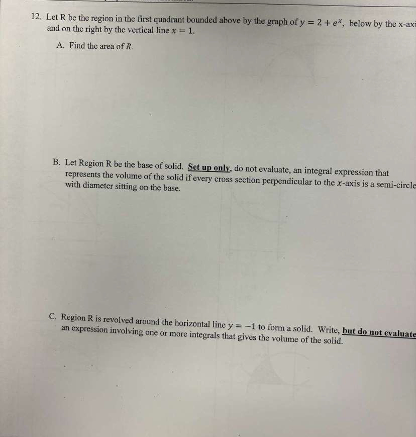 Solved Let R ﻿be the region in the first quadrant bounded | Chegg.com
