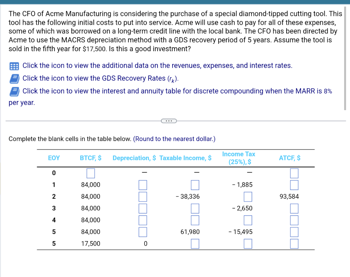 Solved The CFO of Acme Manufacturing is considering the | Chegg.com