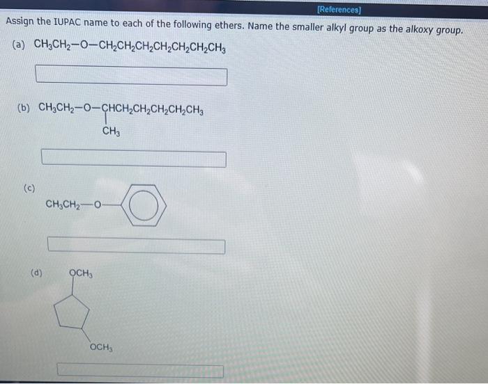 Solved Assign the IUPAC name to each of the following | Chegg.com