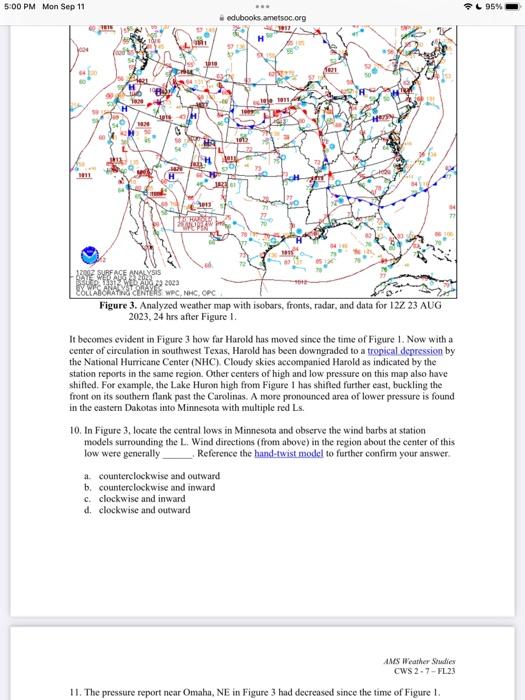 Solved observed at the stations are plotted around circles | Chegg.com