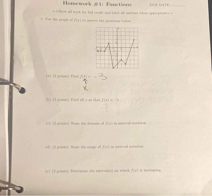 Solved ++ Show all work for full credit and tabel all | Chegg.com