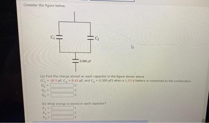 Solved Consider the figure below. (a) Find the charge stored | Chegg.com