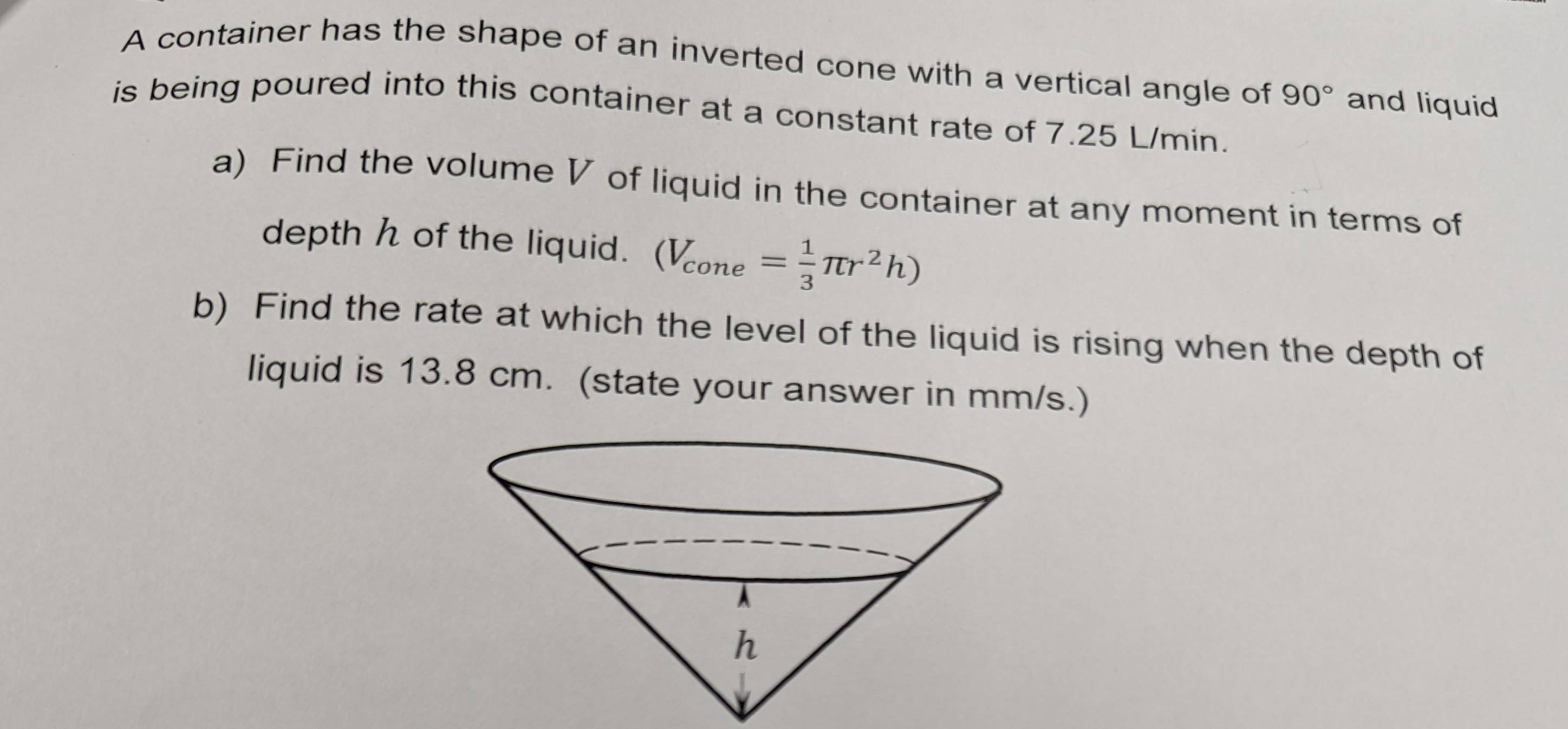 Solved using calculus and showing all working out solve the | Chegg.com