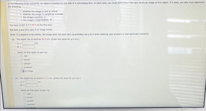 Solved re re (i-hisein the following three scenmition, an | Chegg.com