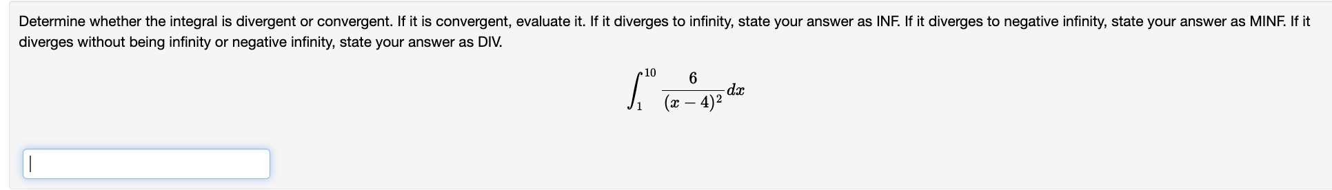 Solved diverges without being infinity or negative infinity, | Chegg.com