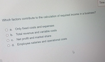 Solved Which factors contribute to the calculation of | Chegg.com