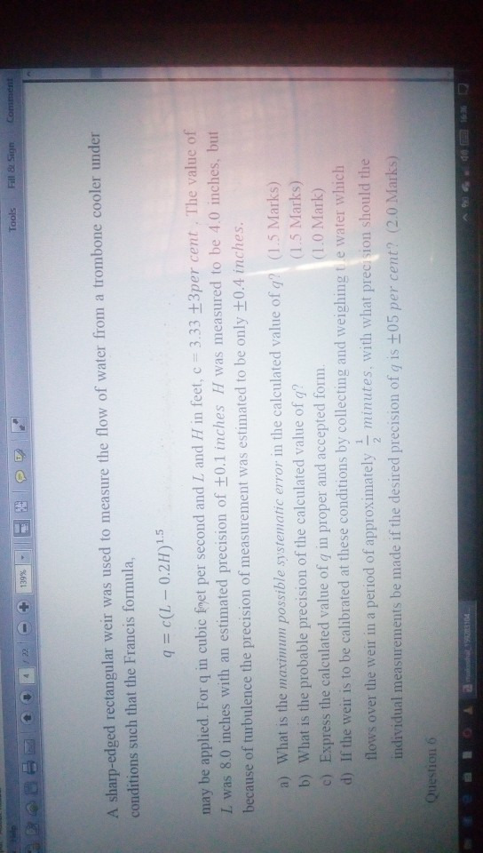 Tools Fill 8 Sign 0 139% A sharp-edged rectangular | Chegg.com