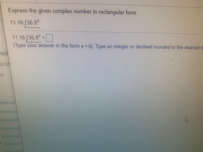Solved 12.4.33 Represent the complex number graphically and | Chegg.com