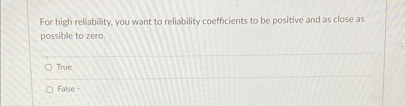 Solved For high reliability, you want to reliability | Chegg.com