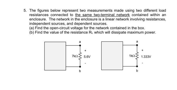 Solved NOTE ON SIGN CONVENTIONS: The open-circuit voltage | Chegg.com