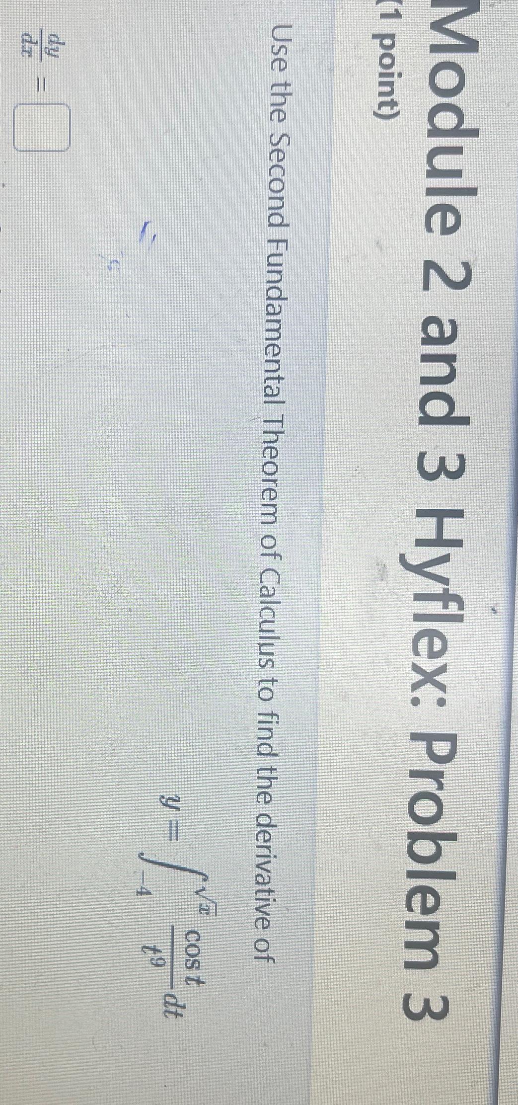 Solved Module 2 ﻿and 3 ﻿Hyflex: Problem 3 (1 ﻿point)Use the | Chegg.com