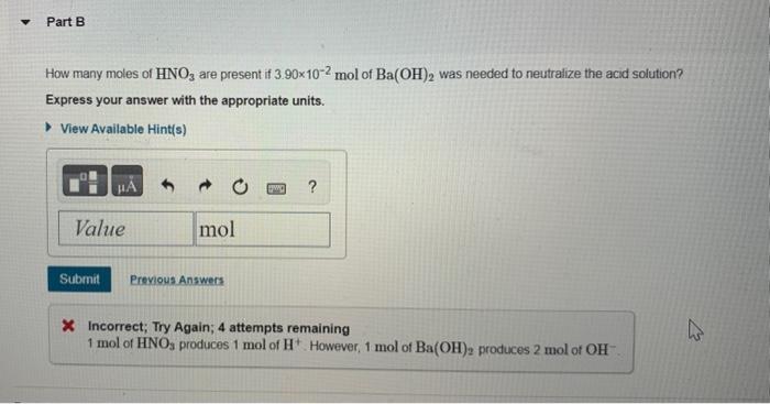 Solved Learning Goal: To calculate the concentration of a | Chegg.com