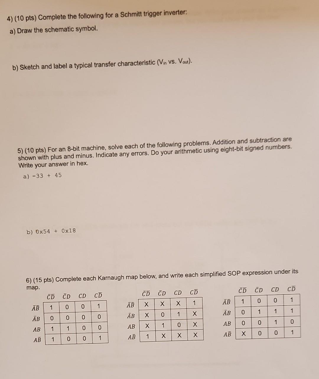 Solved b) Sketch and label a typical transfer characteristic | Chegg.com