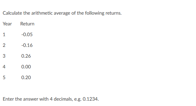 Solved Calculate the standard deviation of the following | Chegg.com